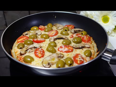 Wir kaufen keine Pizza mehr! Flüssiger Teig, Pizza ohne Kneten – kein Backofen nötig!