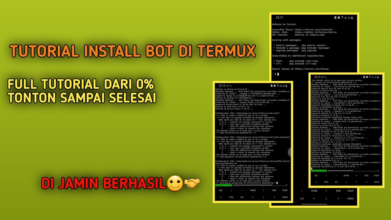🟡cara Install Atau Run Bot Whatsapp Di Apk Termux Simple Mudah Full Tutorial Youtube