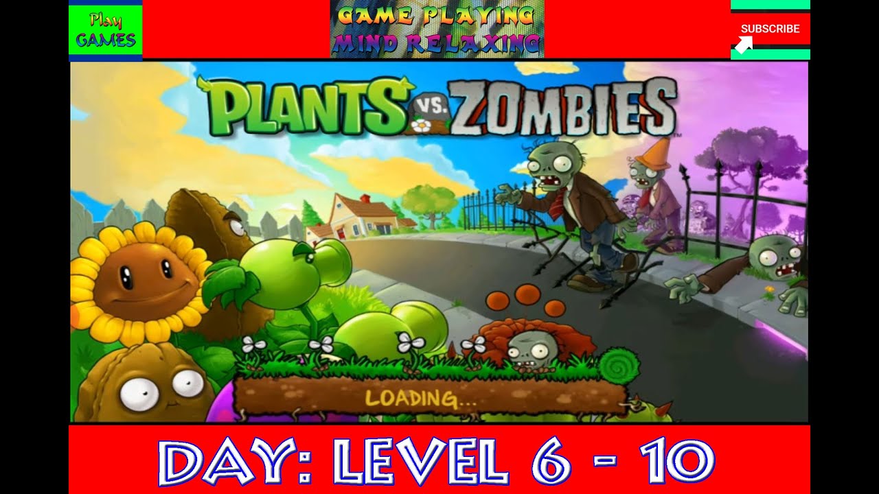 Plants vs Zombies Play Store Game | Day Time Level 6 - 10 | CLEN Plays ...