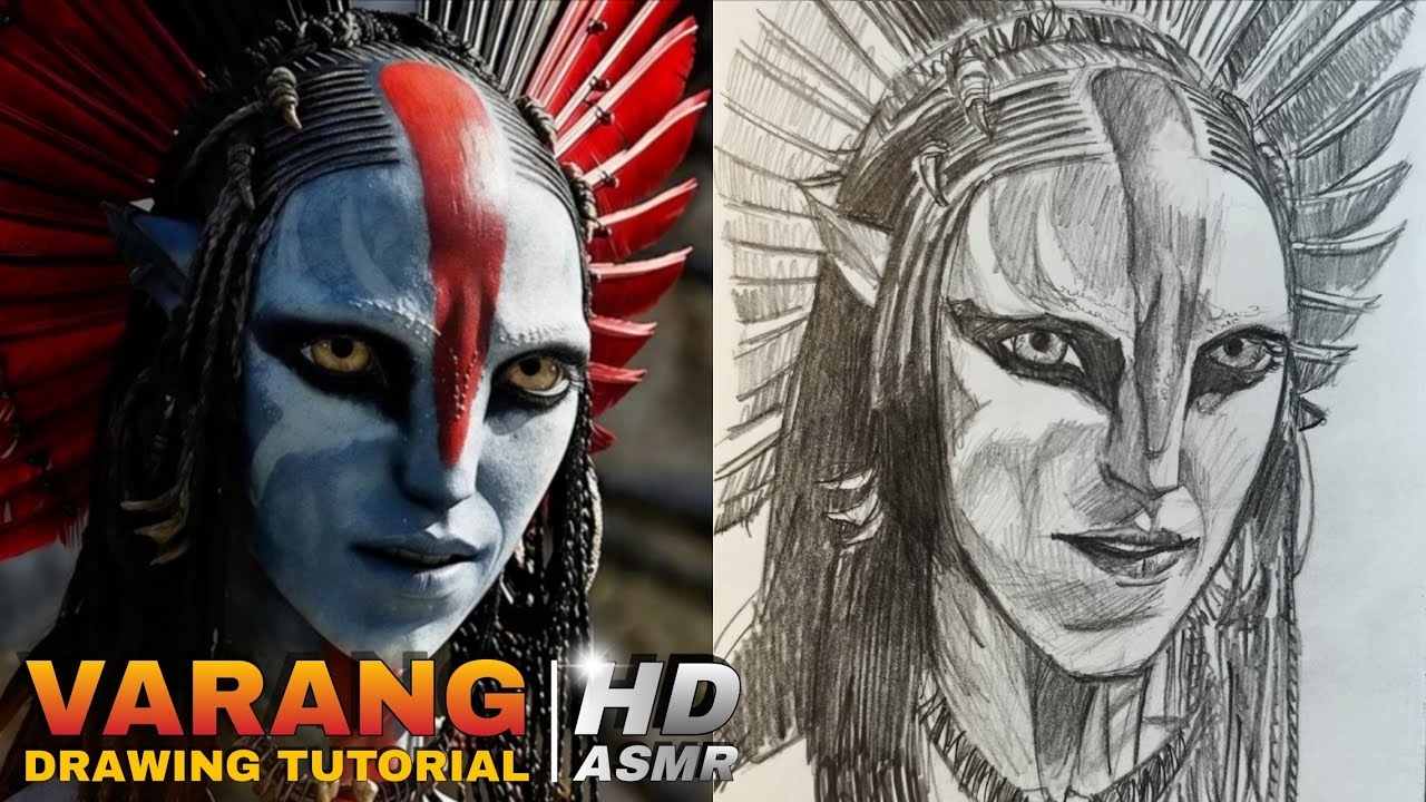 How to Draw Varang – Avatar: Fire and Ash | Easy Pencil Tutorial - YouTube