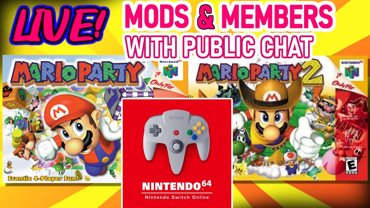 MODS & MEMBERS | MARIO PARTY 1 & 2 (& Nintendo 64 Online) - YouTube