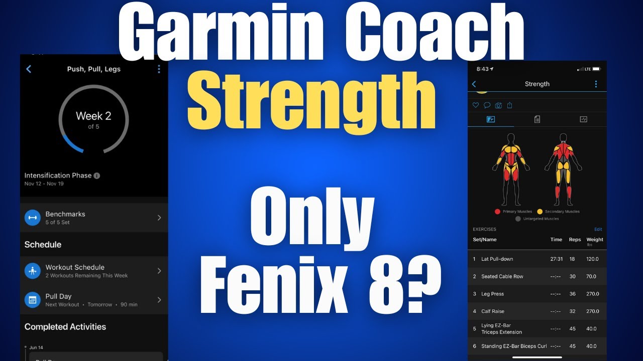 Garmin Strength Coach Update.. But Only Fenix 8?? - YouTube