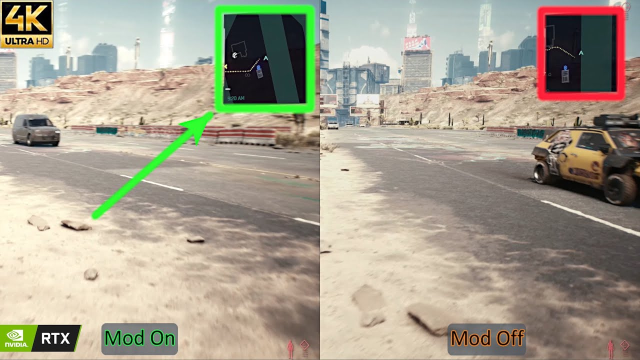 Cyberpunk 2077 Better Minimap Mod (Ultra Zoom) 4K - YouTube