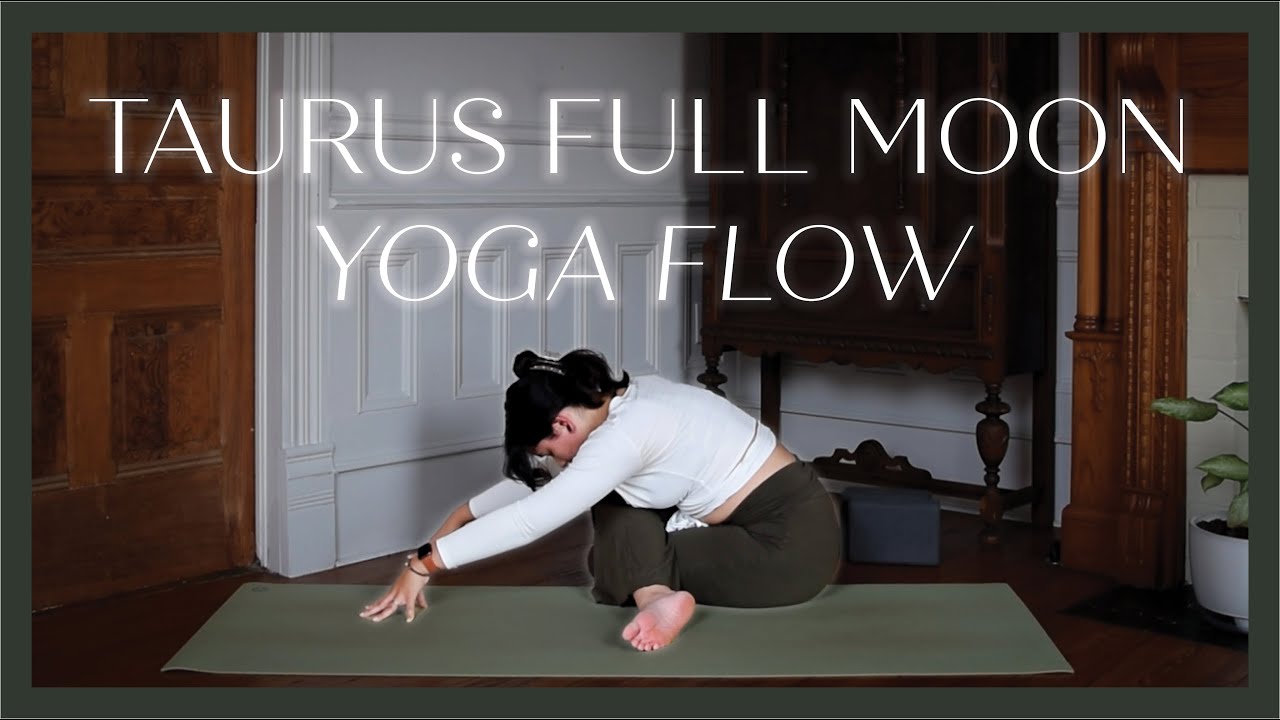 30 Min Full Moon in Taurus Yoga Flow | Grounded in Transition - YouTube
