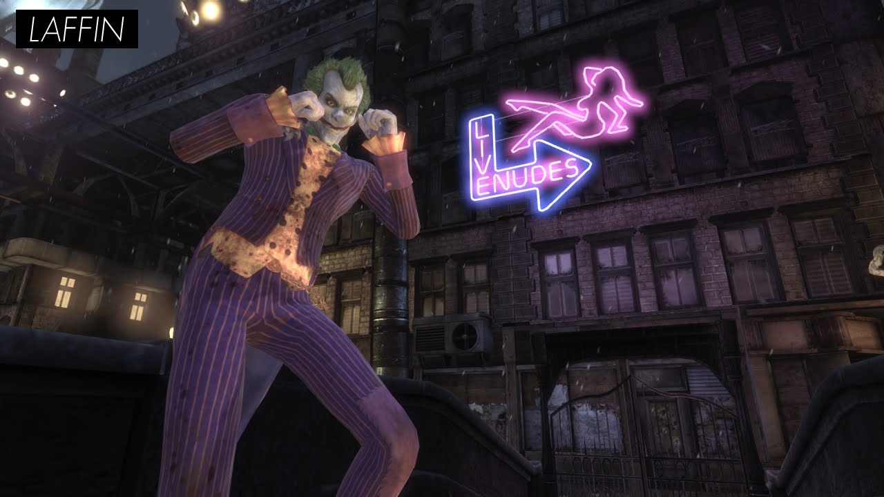 Batman Arkham City - Playable Joker Mod With Animations - YouTube