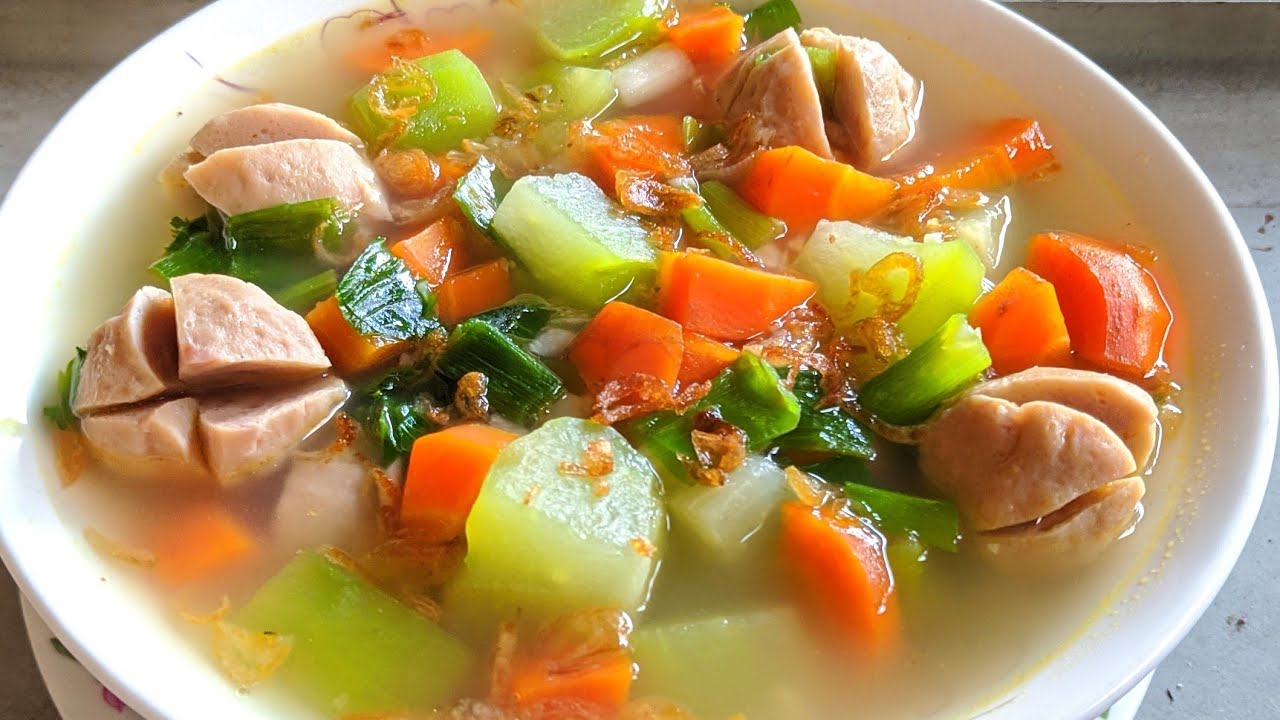 Sayur Seger Simpel | Sup Labu Siam Bakso | Sayur Bening Labu Siam | Sop ...