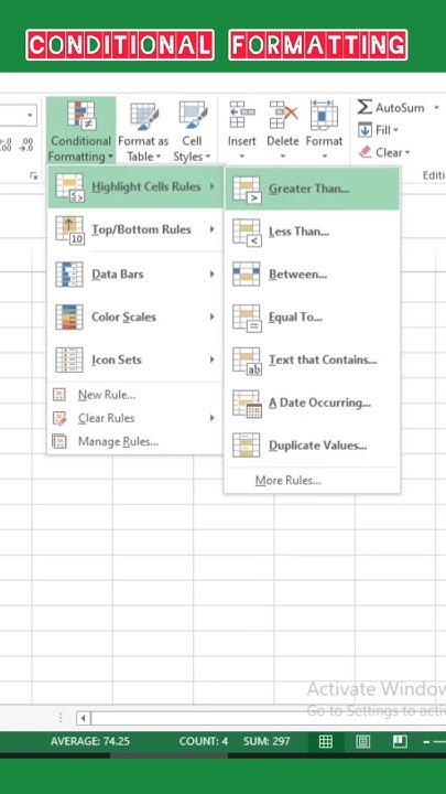 Basic Conditional formatting for beginners guide # ...