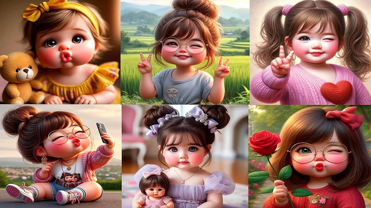 Cute Babies Dpz For Girls | Attitude Dpz For Girls | Cute Cartoon Dpz ...