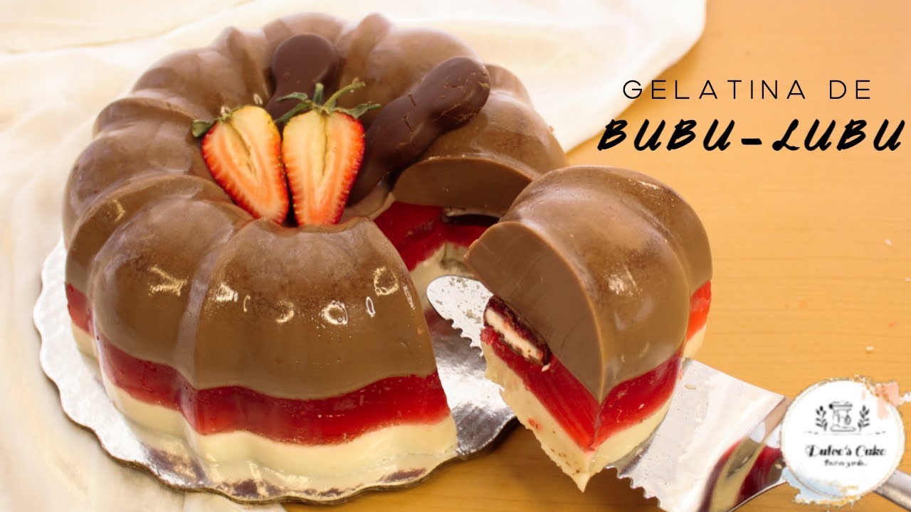 GELATINA RELLENA de BUBU-LUBU !! MUY RICA Y FÁCIL DE HACER /DULCES CAKE ...