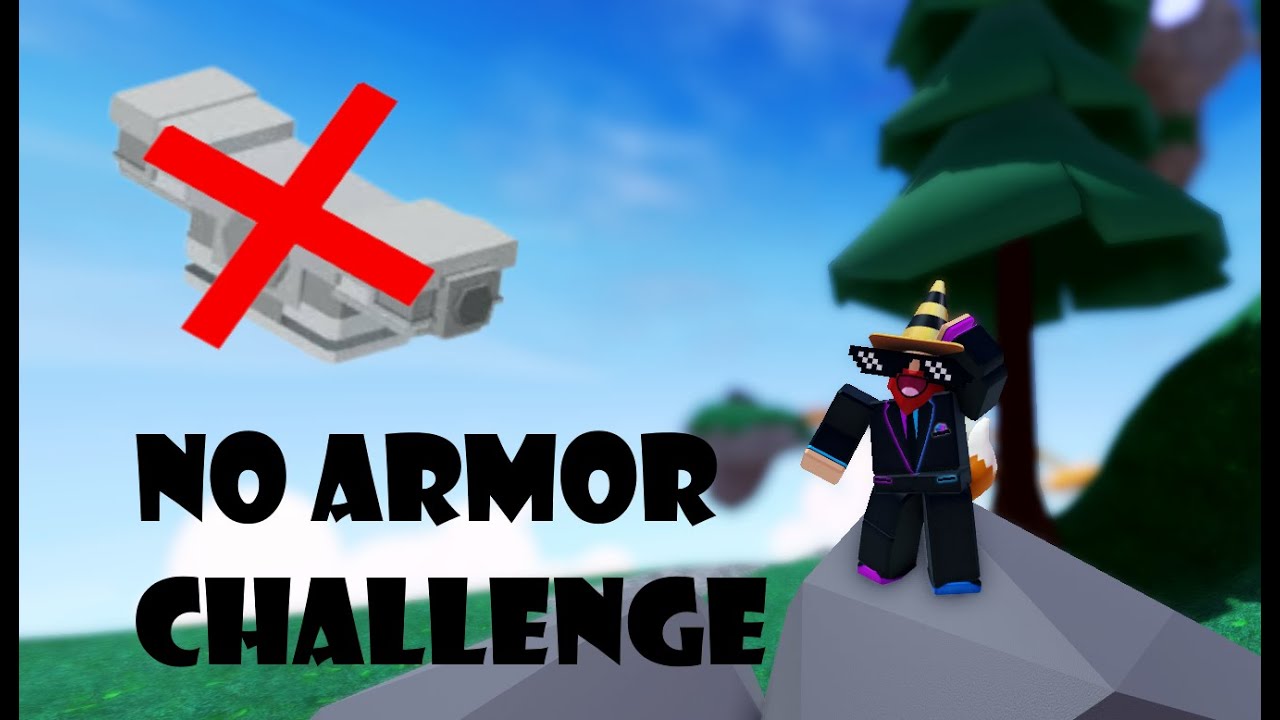 NO ARMOR CHALLENGE ROBLOX BEDWARS - YouTube