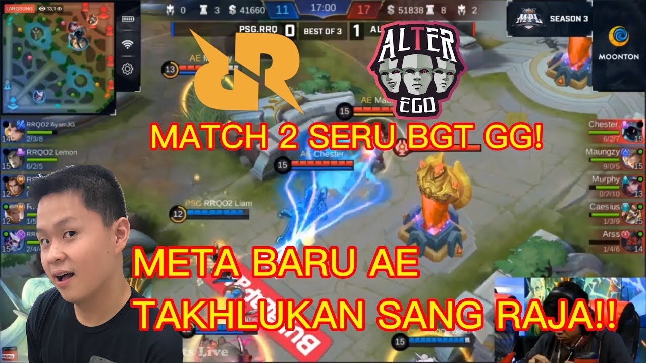MPL S3 PSG RRQ vs AE MATCH 2 LIVE ANALISIS !! - YouTube