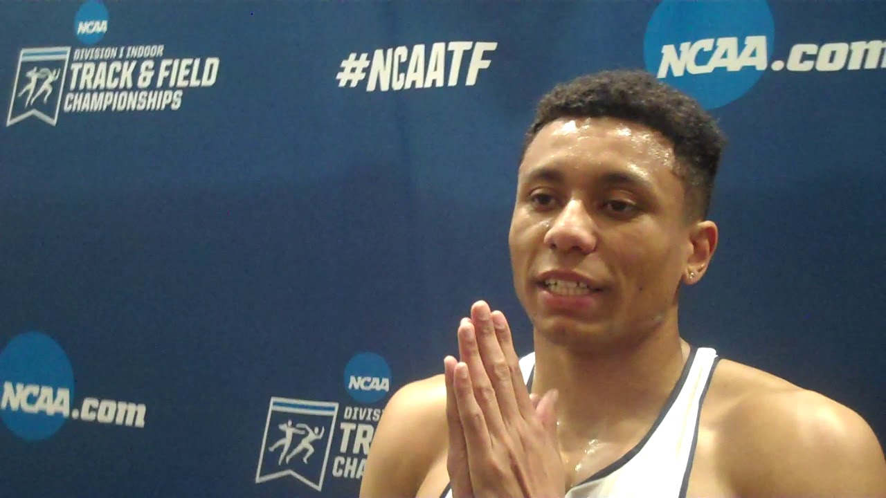 Isaiah Harris of Penn State after runner-up finish in 2018 indoor 800 ...