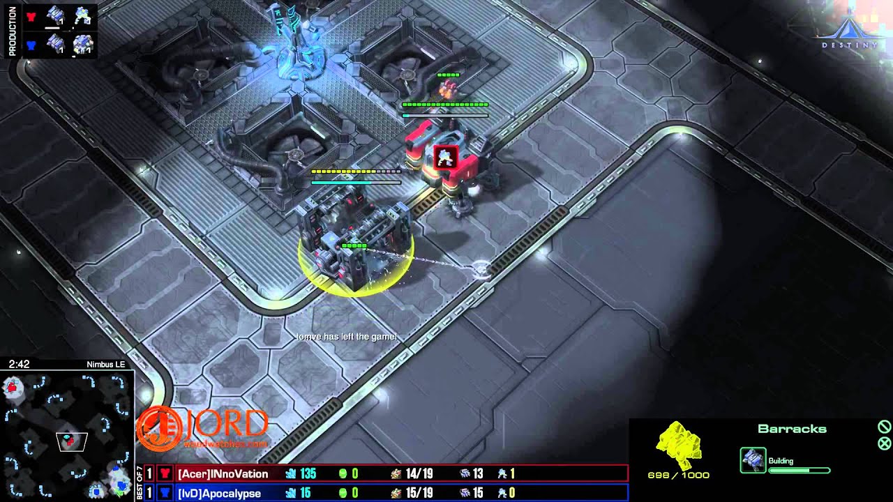 Starcraft 2 Apocalypse vs INnoVation Game 3 SC2 HOTS Tournaments - YouTube