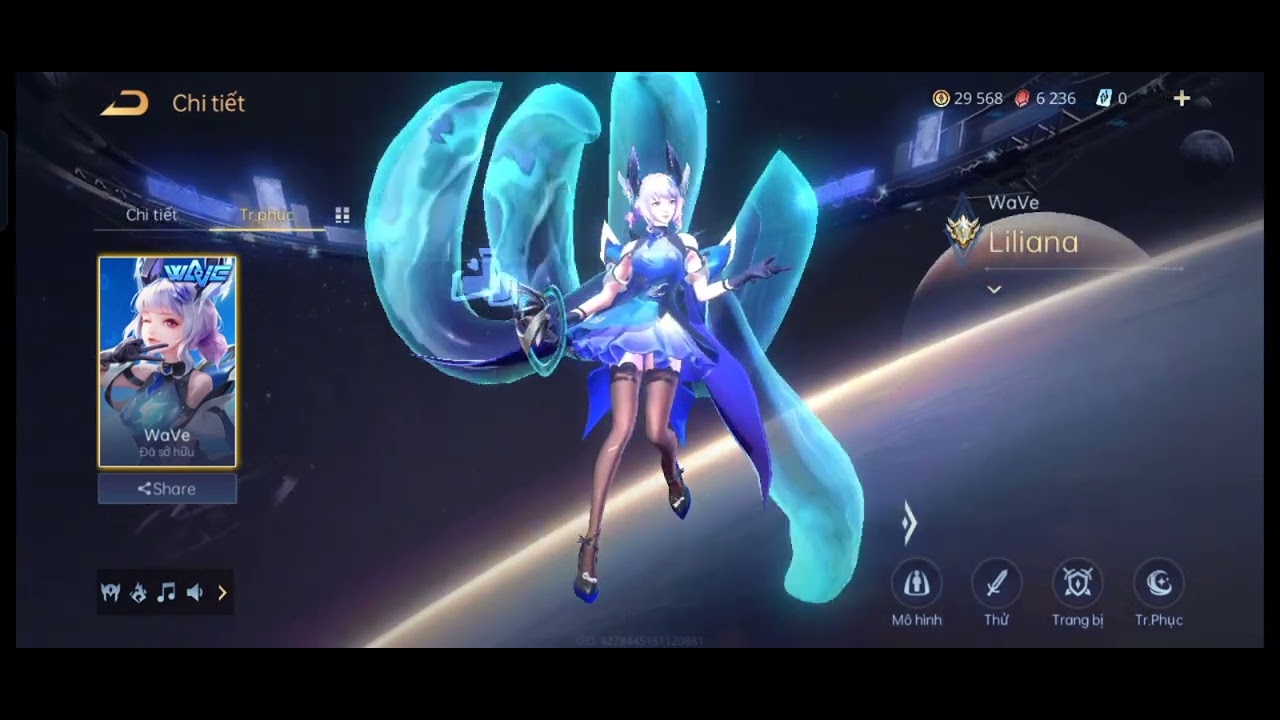Mod Skin Liliana Wave Mùa 23.Full Hiệu Ứng.Full Nền,Bậc,Avatar,Tên.Link ...
