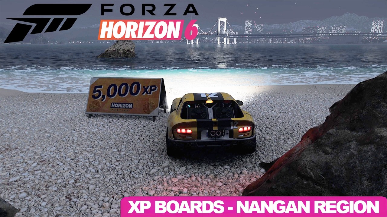 Forza Horizon 6 All Xp Boards In Nangan Region Location Guide Youtube