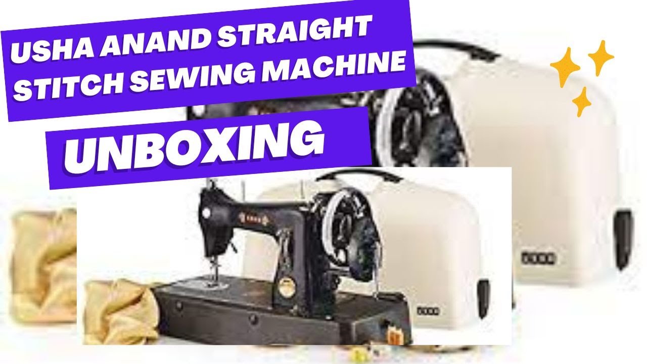 Usha Anand Straight Stitch Composite Sewing Machine (Black) unboxing ...
