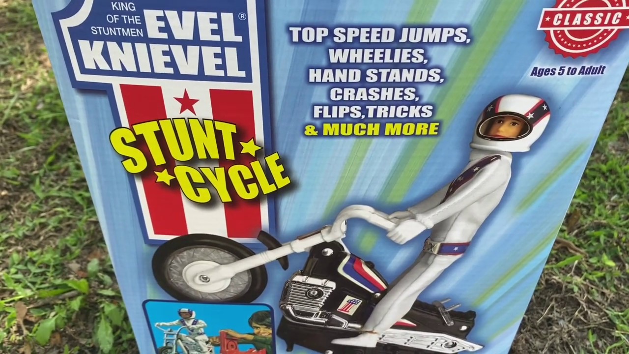 Eviel Knievel Stunt Cycle review | California creations | - YouTube