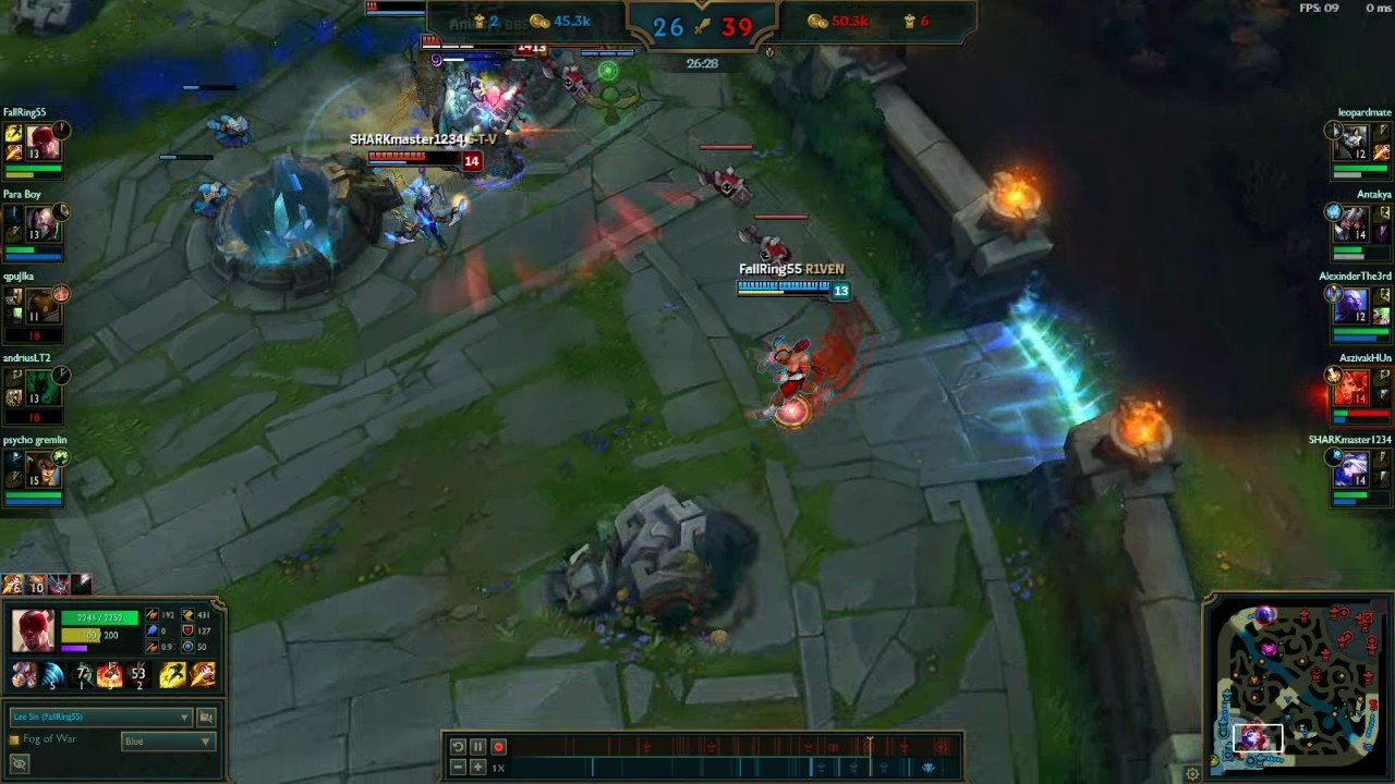 Lee sin 4 man knock-up - YouTube