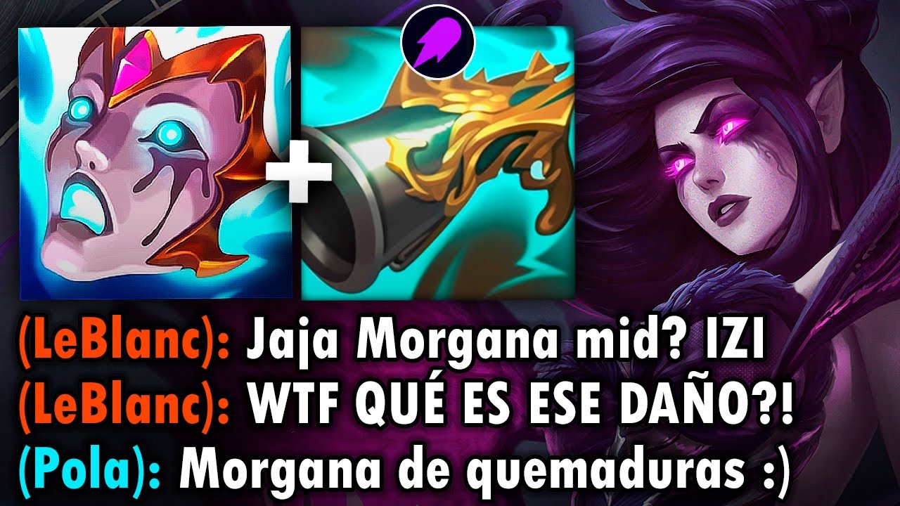 Morgana pero cada habilidad derrite el 100% de la vida del rival con ...
