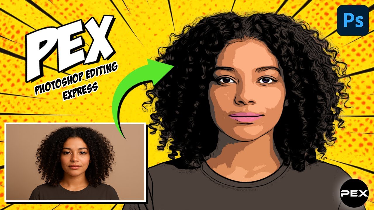How to Cartoonize Photos in Photoshop | No Apps Required - YouTube