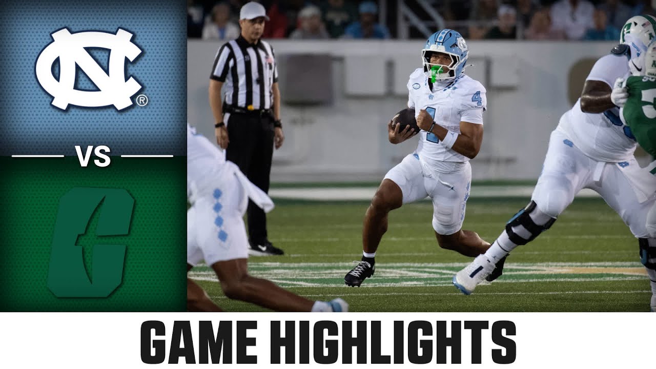 North Carolina vs. Charlotte Game Highlights | 2025 ACC Football - YouTube