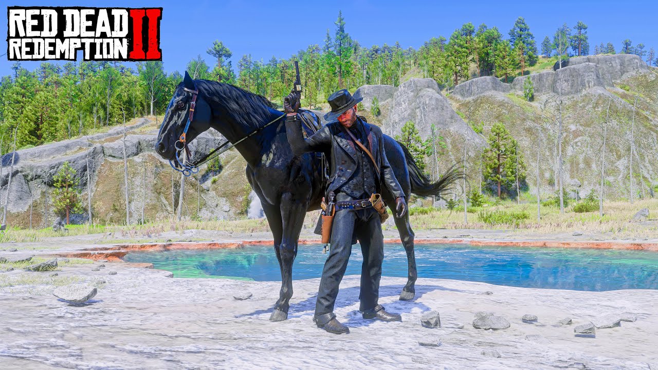 Easy fully Black Gunslinger Outfit For Arthur That Players Found In The ...