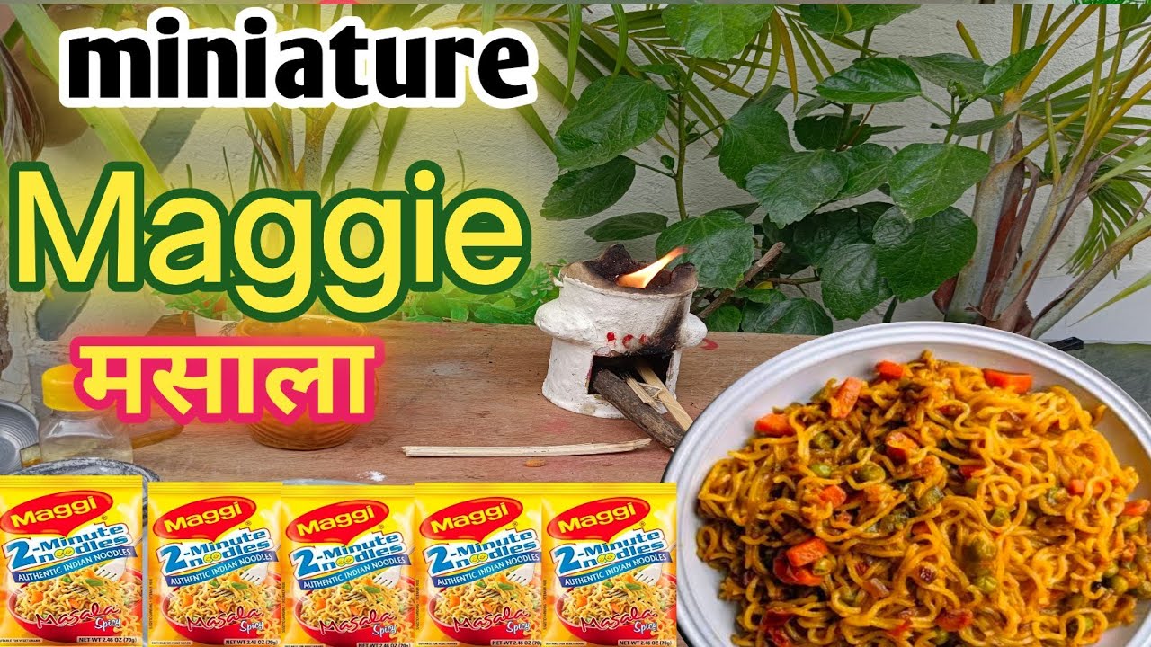 miniature Maggie masala recipe #miniature #mini - YouTube