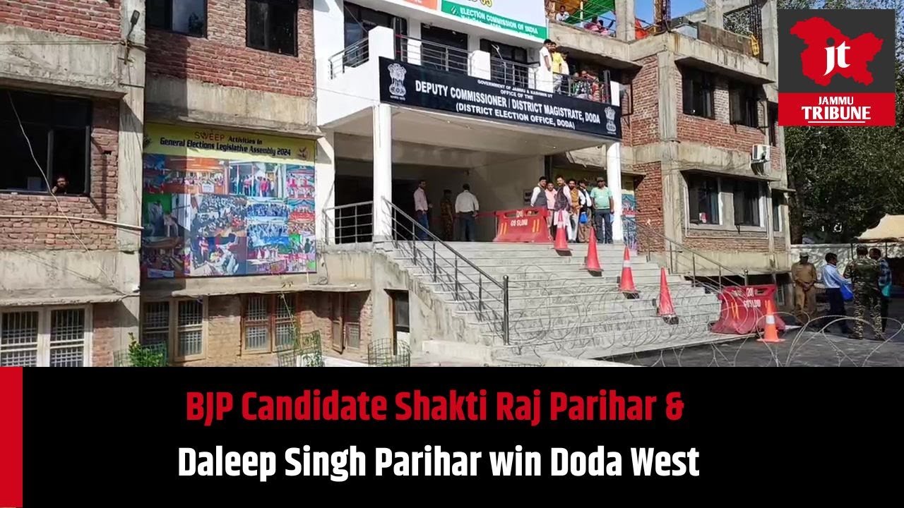 BJP Candidate Shakti Raj Parihar & Daleep Singh Parihar win #Doda West ...