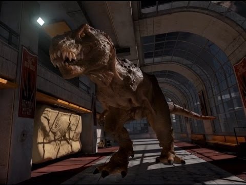 Emulating Oculus Rift on RiftCat ( VRidge ) T-REX - YouTube