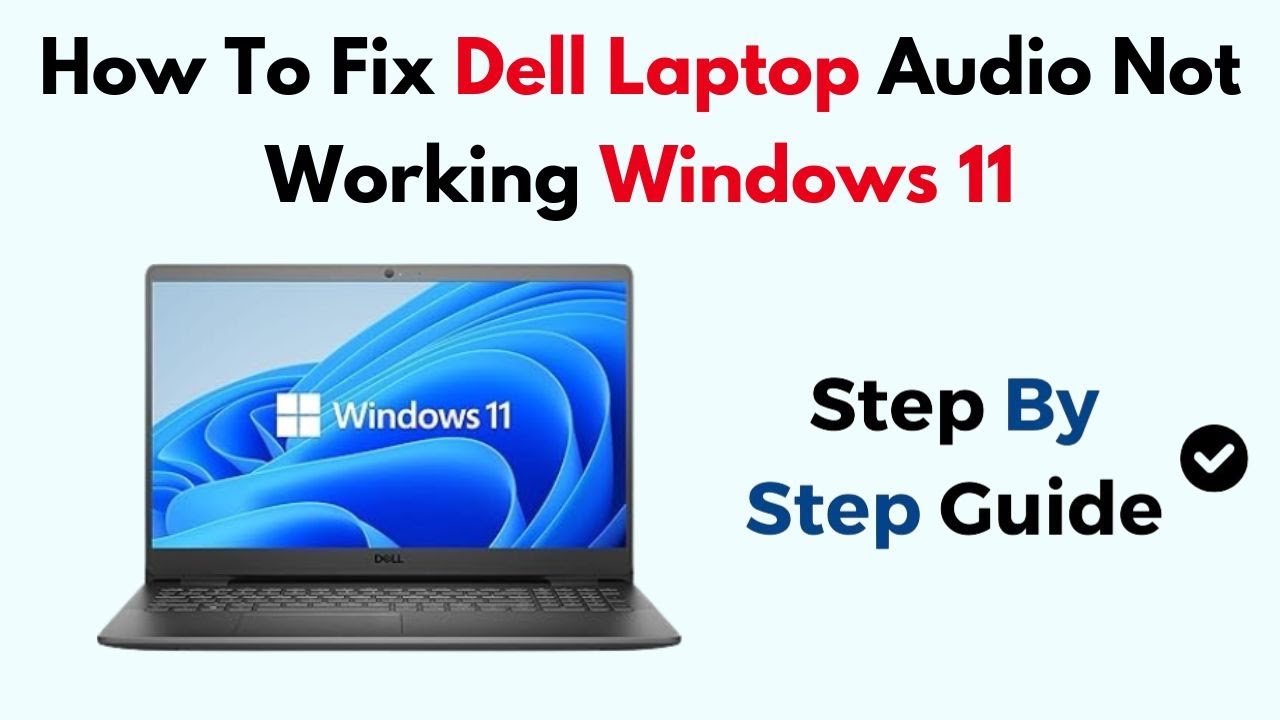 How To Fix Dell Laptop Audio Not Working Windows 11 - YouTube