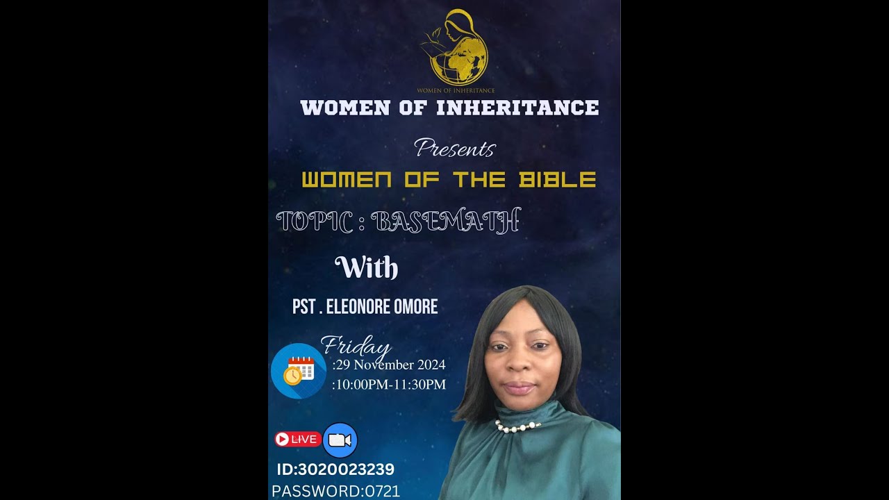 Basemath | Women of the Bible Series by Pastor Eleonore Omore - YouTube