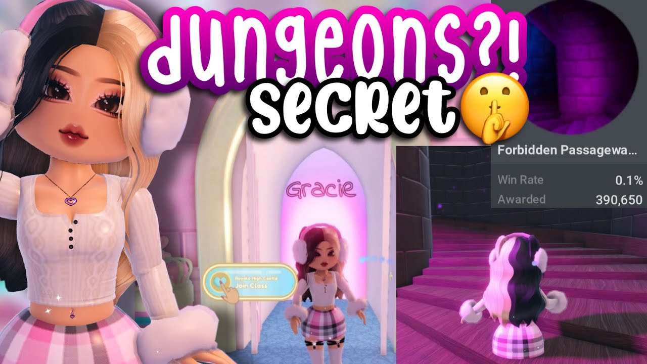 *DUNGEONS GLITCH* IN ROYALE HIGH'S NEW UPDATE CASTLE HEART | Winter ...