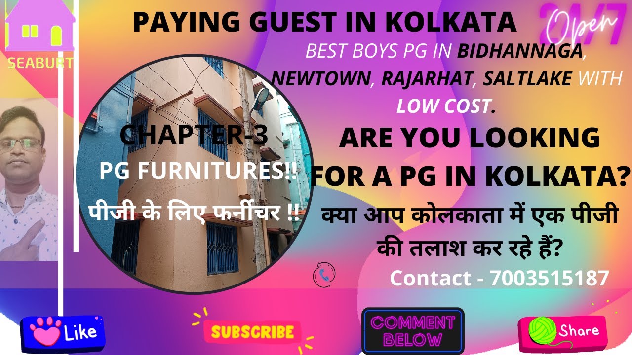 PG Furniture|| PG Business||Low cost||single ||Boys PG in Kolkata ...