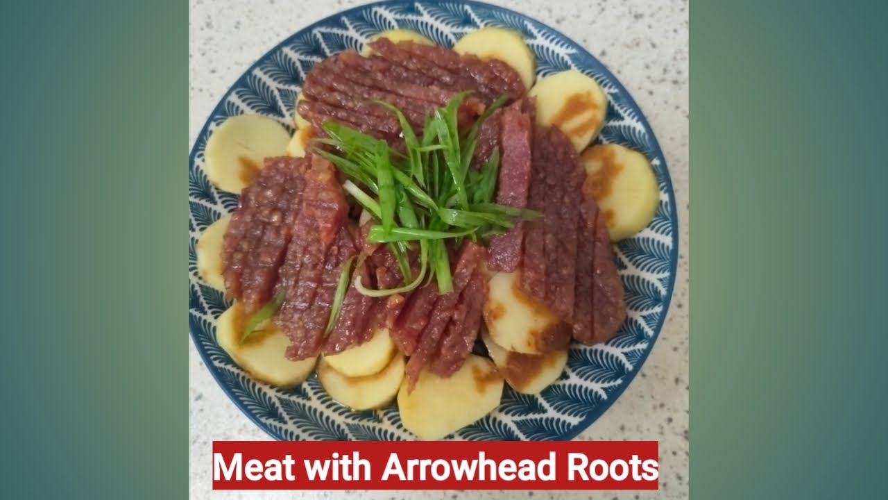 Simple and fast Steam Meat With Arrowhead Roots for CNY. - YouTube