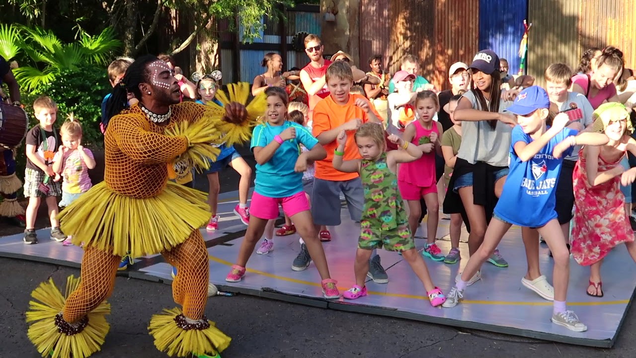 Dancing With The Harambe Village Acrobats in Animal Kingdom - YouTube