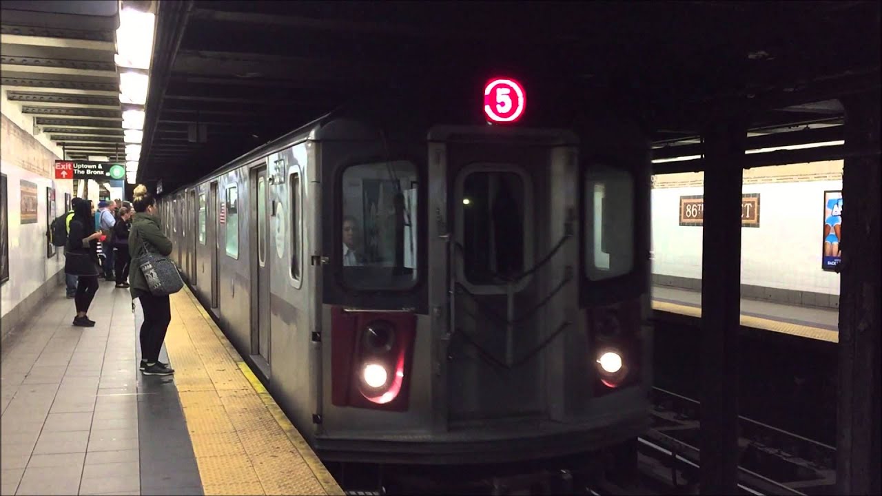 New York City Subway HD 60 FPS: R142A & R142 4 & 5 Trains @ 86th Street ...