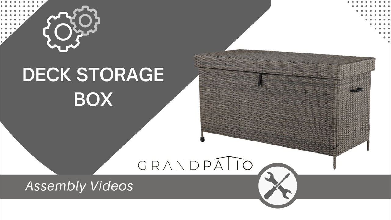 How to correctly assemble the Deck Storage Box? | Grand Patio Tutorials ...