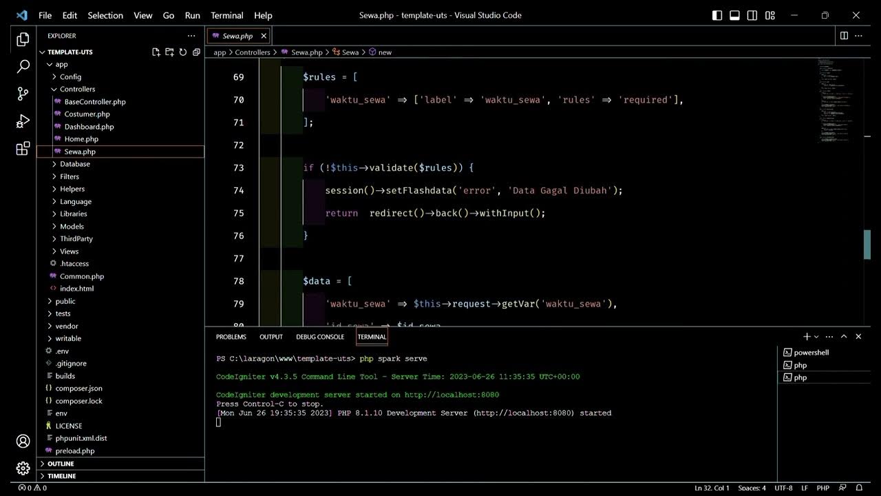 UTS PEMROGRAMAN WEB 2 MENGGUNAKAN TEMPLATE SCOXE ( KLS S403 KLPK 6 ...