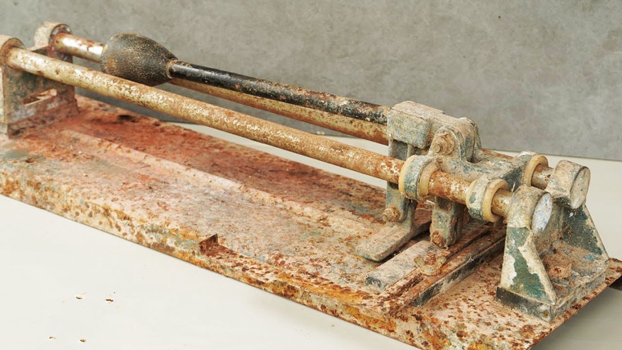 Amazing restoration old and rusty tile cutter | Tile cutter restoration ...