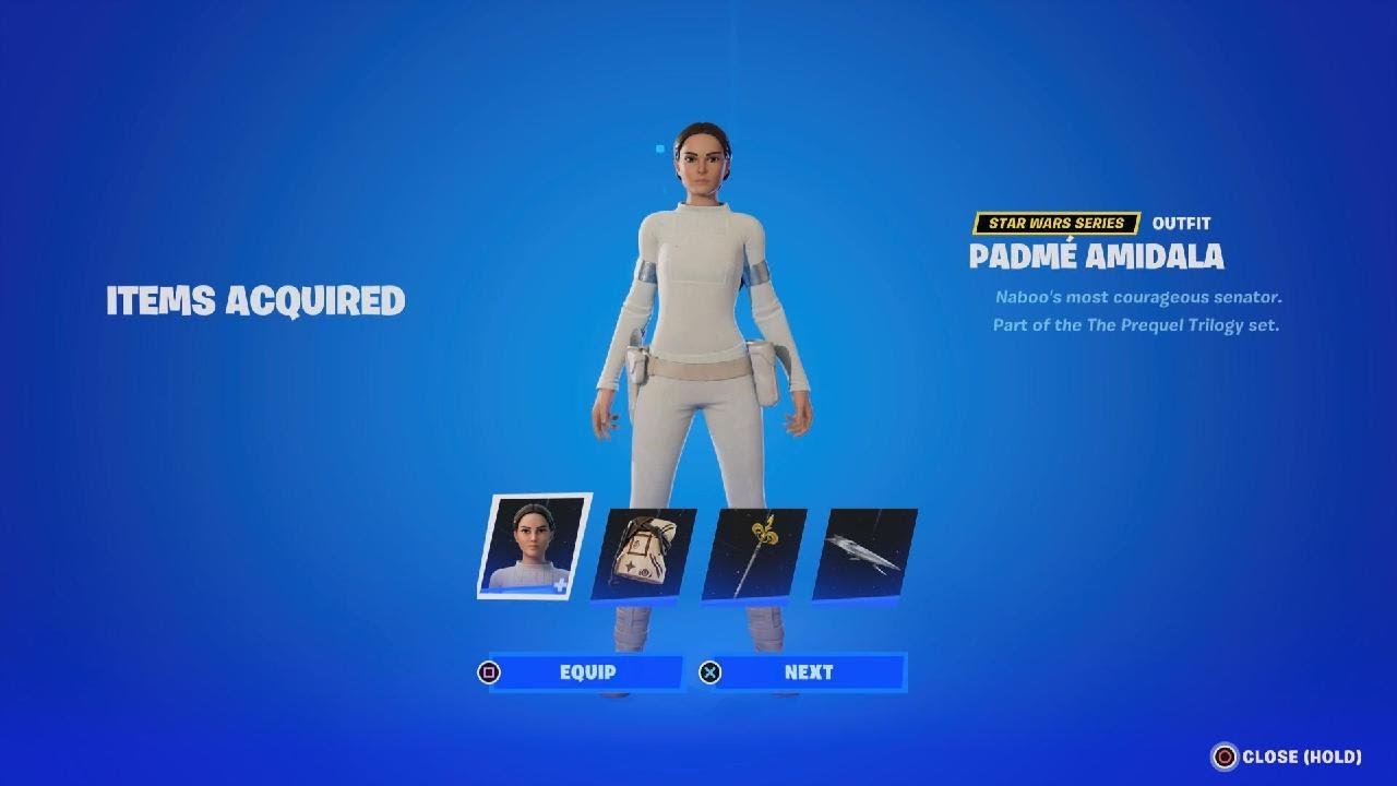 Fortnite Buying Padme Amidala Bundle - YouTube