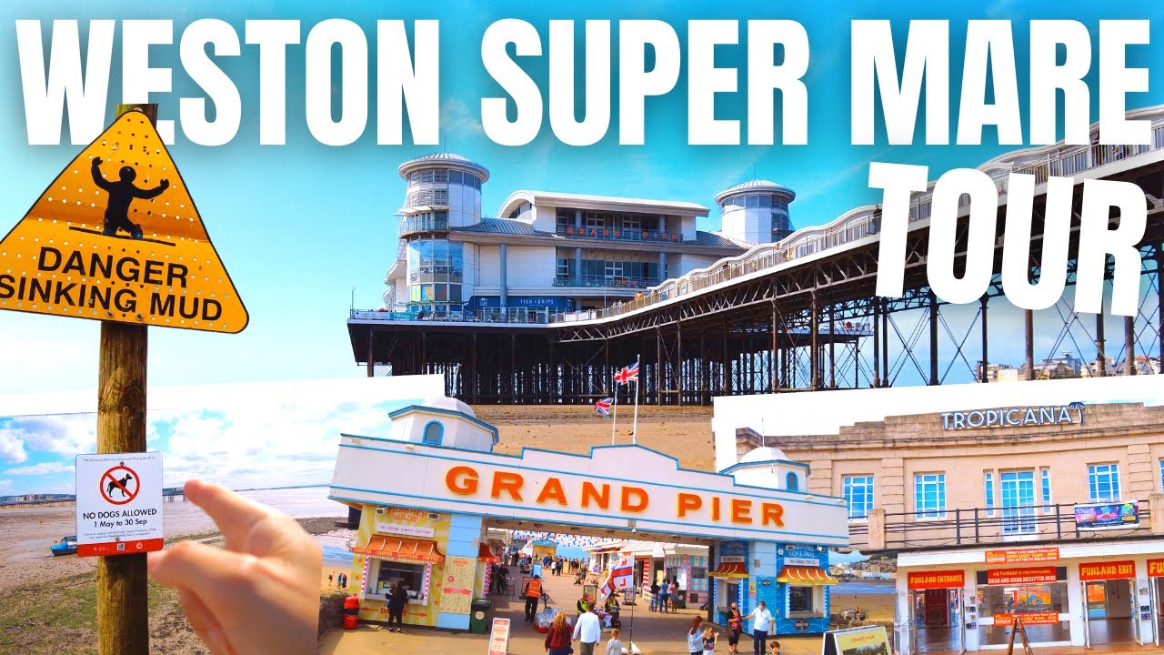 Weston-super-Mare Seafront Tour - Grand Pier, Funland & Old Pier - YouTube