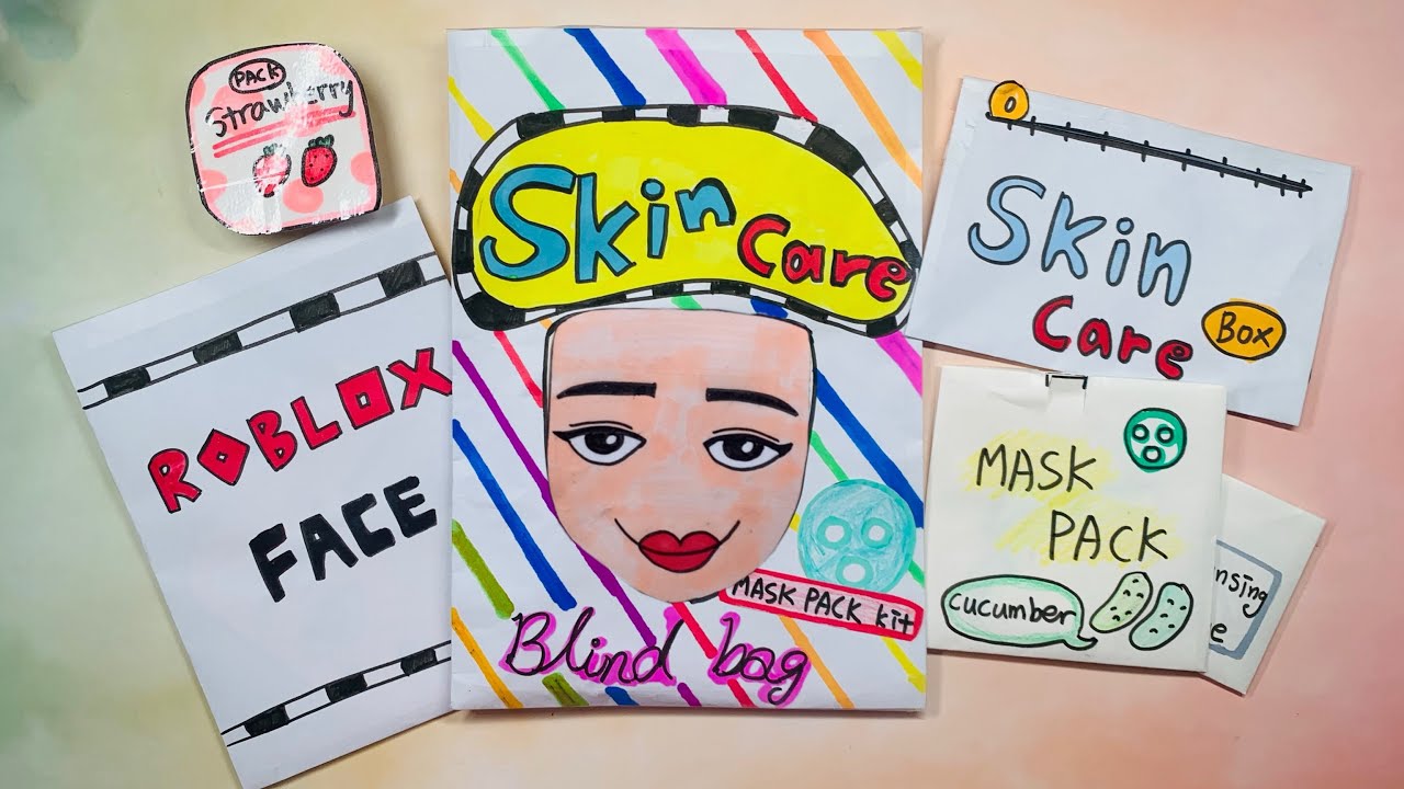 [🐰paper diy🐰] Roblox skin care baddie 🫧 로블록스 피부관리 종이놀이 aesthetic ASMR ...