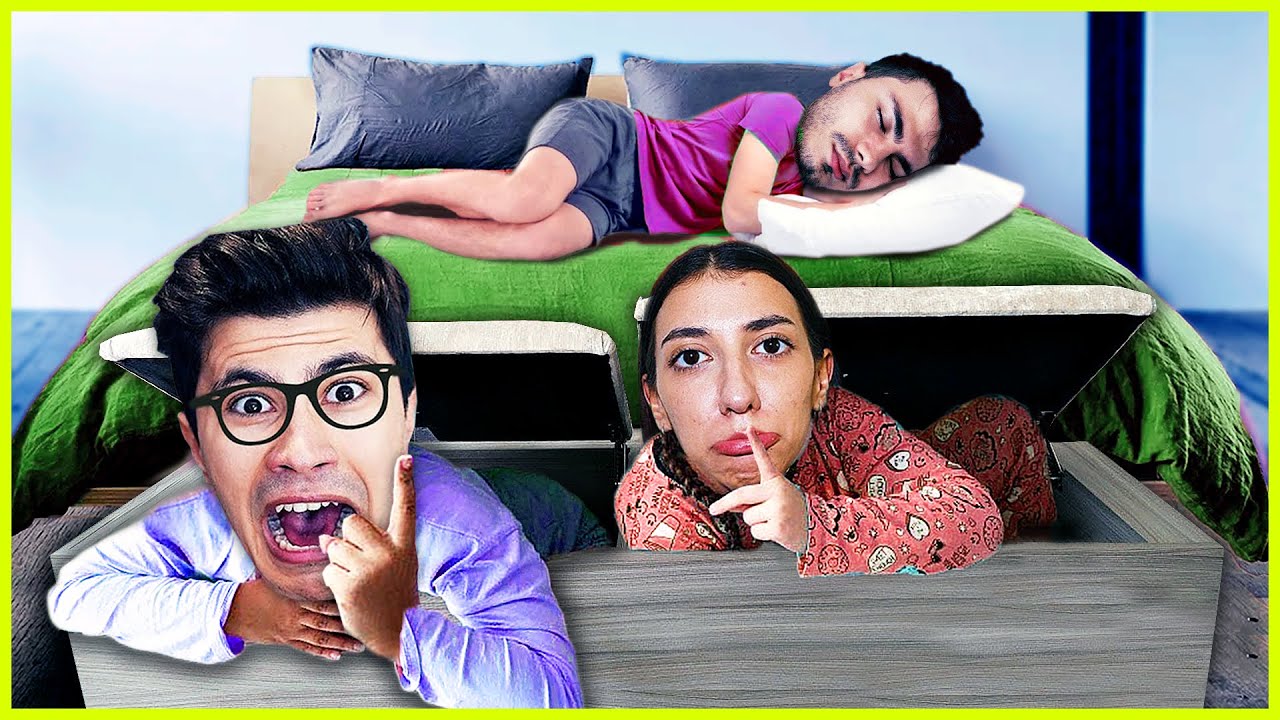 BİR GÜN BOYUNCA YATAK ALTINDA KALMAK MERT SARI - YouTube