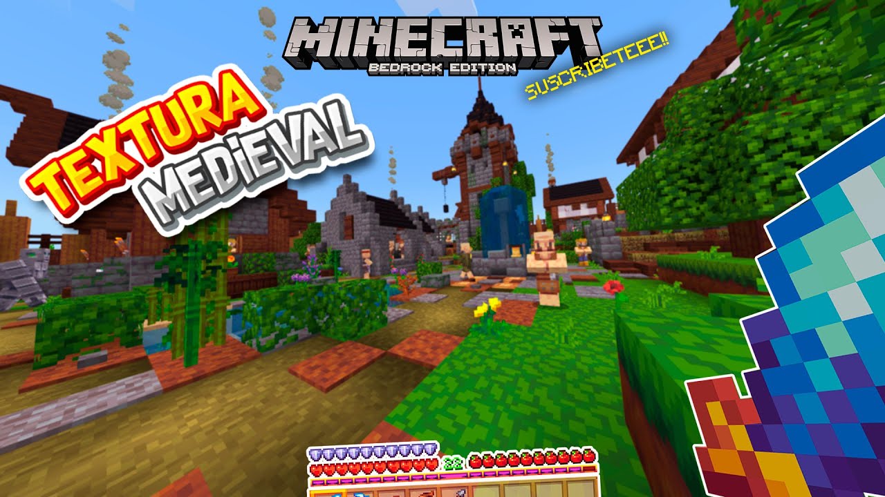 EL MEJOR TEXTURE PACK MEDIEVAL/RPG PARA MINECRAFT PE/BEDROCK 1.20 ...