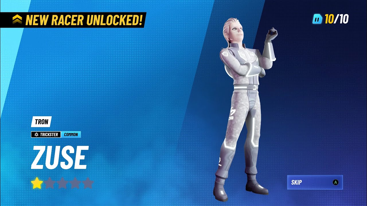ZUSE. Racer unlocked in Disney Speedstorm - YouTube