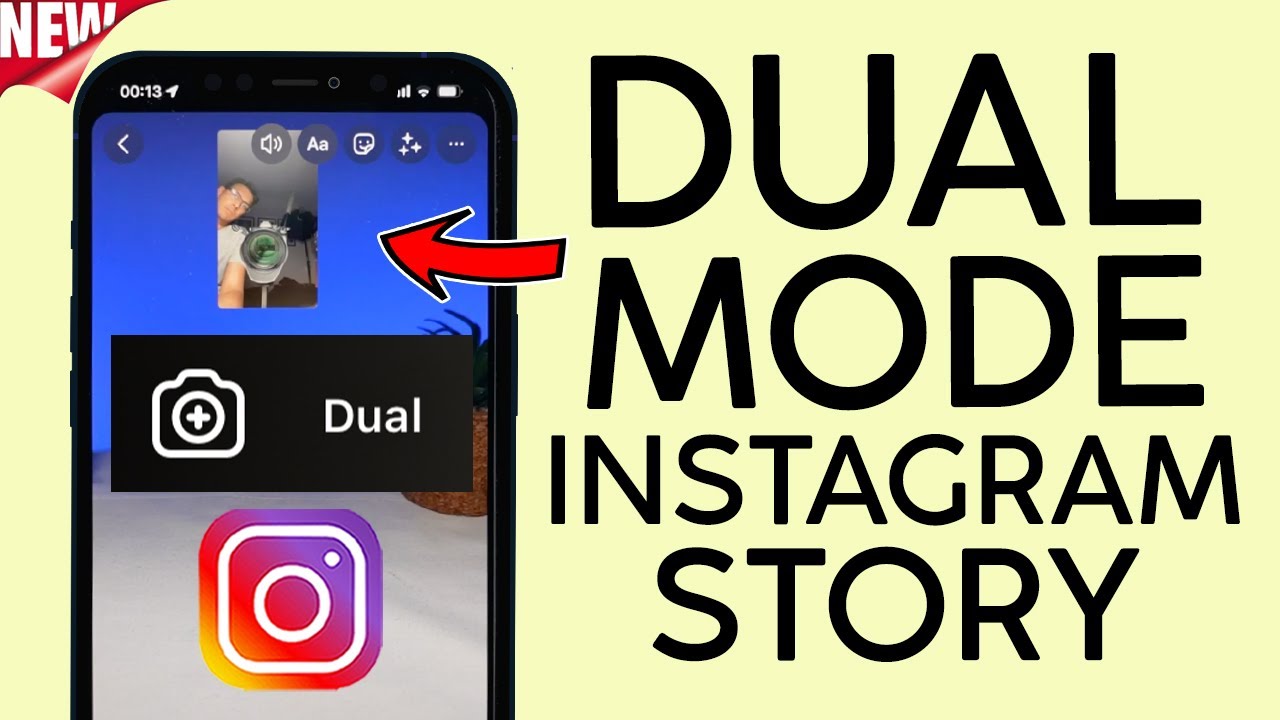 How to Use Dual Mode Feature on Instagram Story | NEW UPDATE 2022 - YouTube