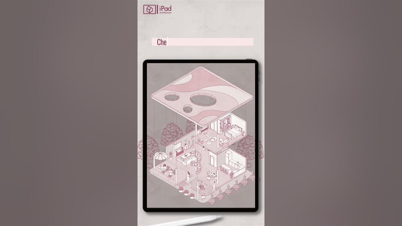 Isometric Diagrams in Procreate Tutorial | iPad Architecture #shorts #shortstutorial #procreate ...