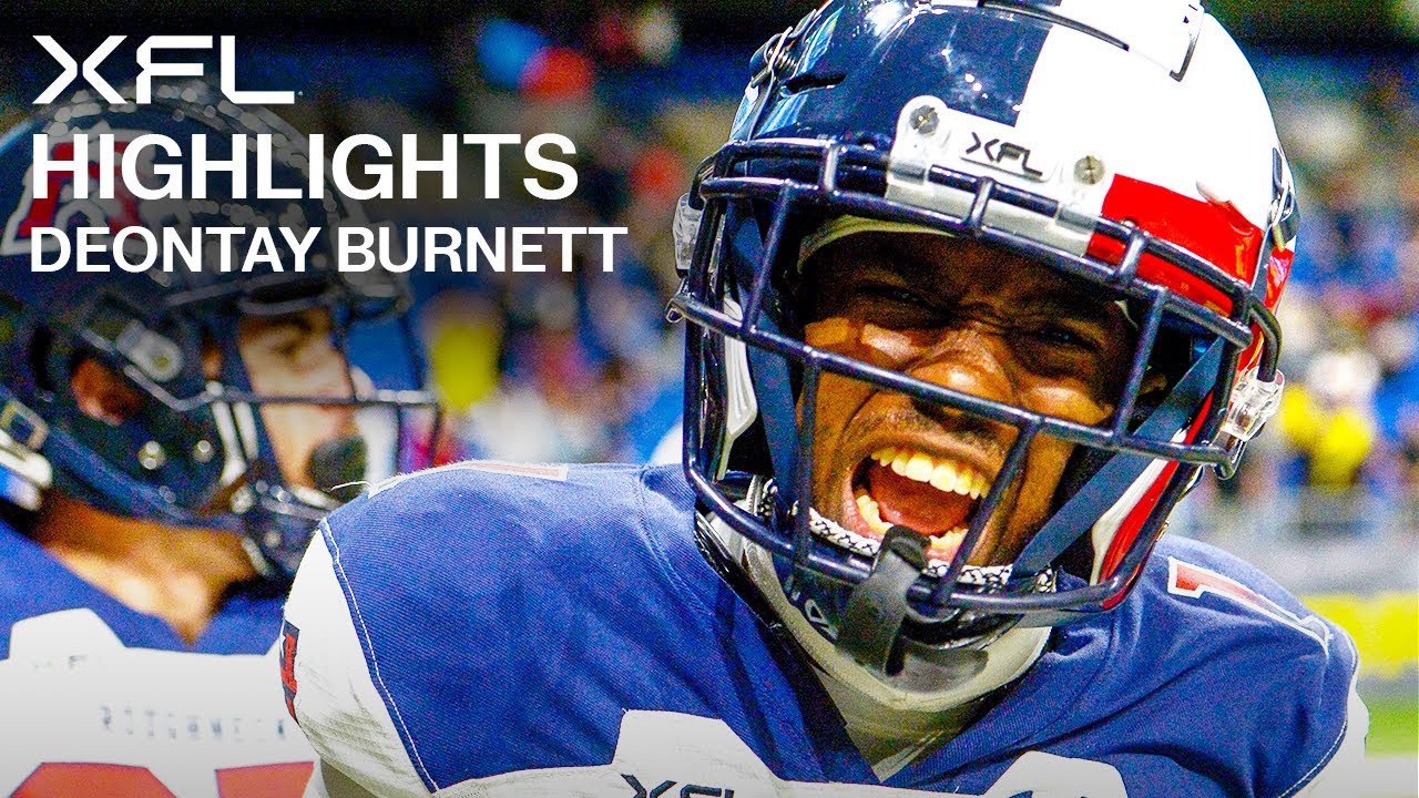 Deontay Burnett - XFL Highlights - YouTube