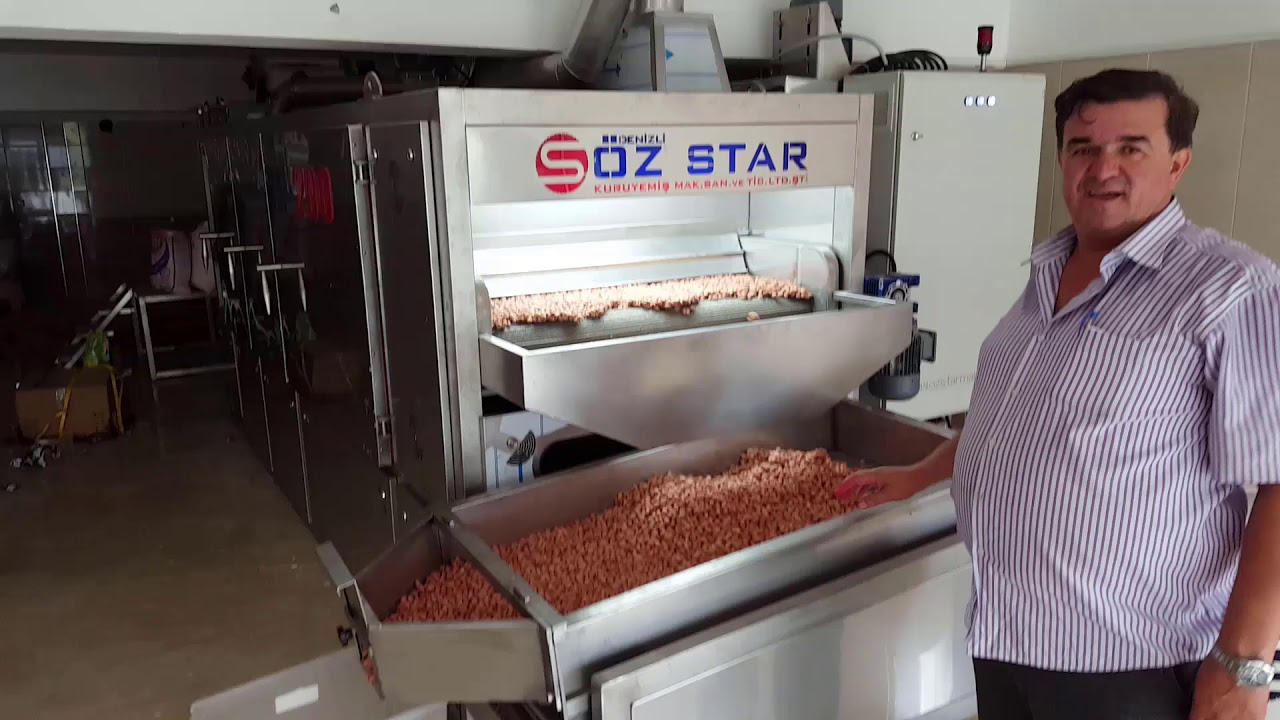 OS - 200 Belt Type Roasting Machine - YouTube