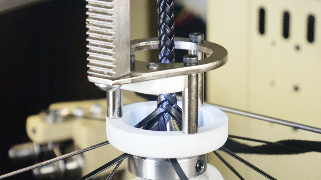 TRE 584 - Braiding machine for 8 strips herringbone round braid and 4 ...